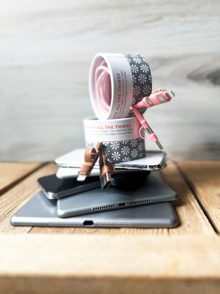 Two Faced 6' Woven Cable : Natural – Tech Candy