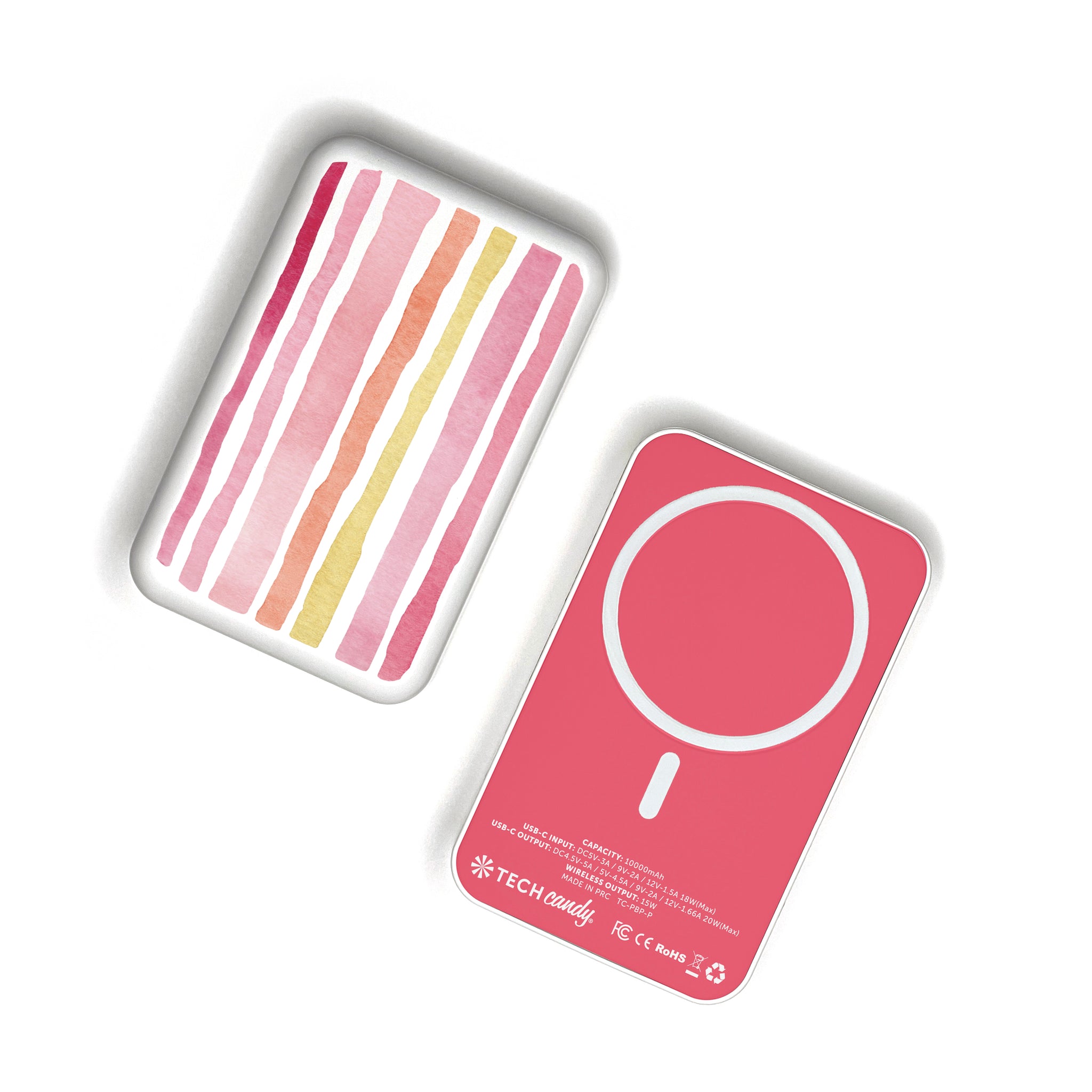 Piggy Back Power Magnetic Battery : Pink Pattern – Tech Candy